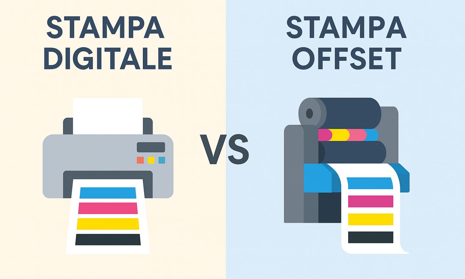 Stampa digitale vs offset: quale scegliere per i tuoi progetti?